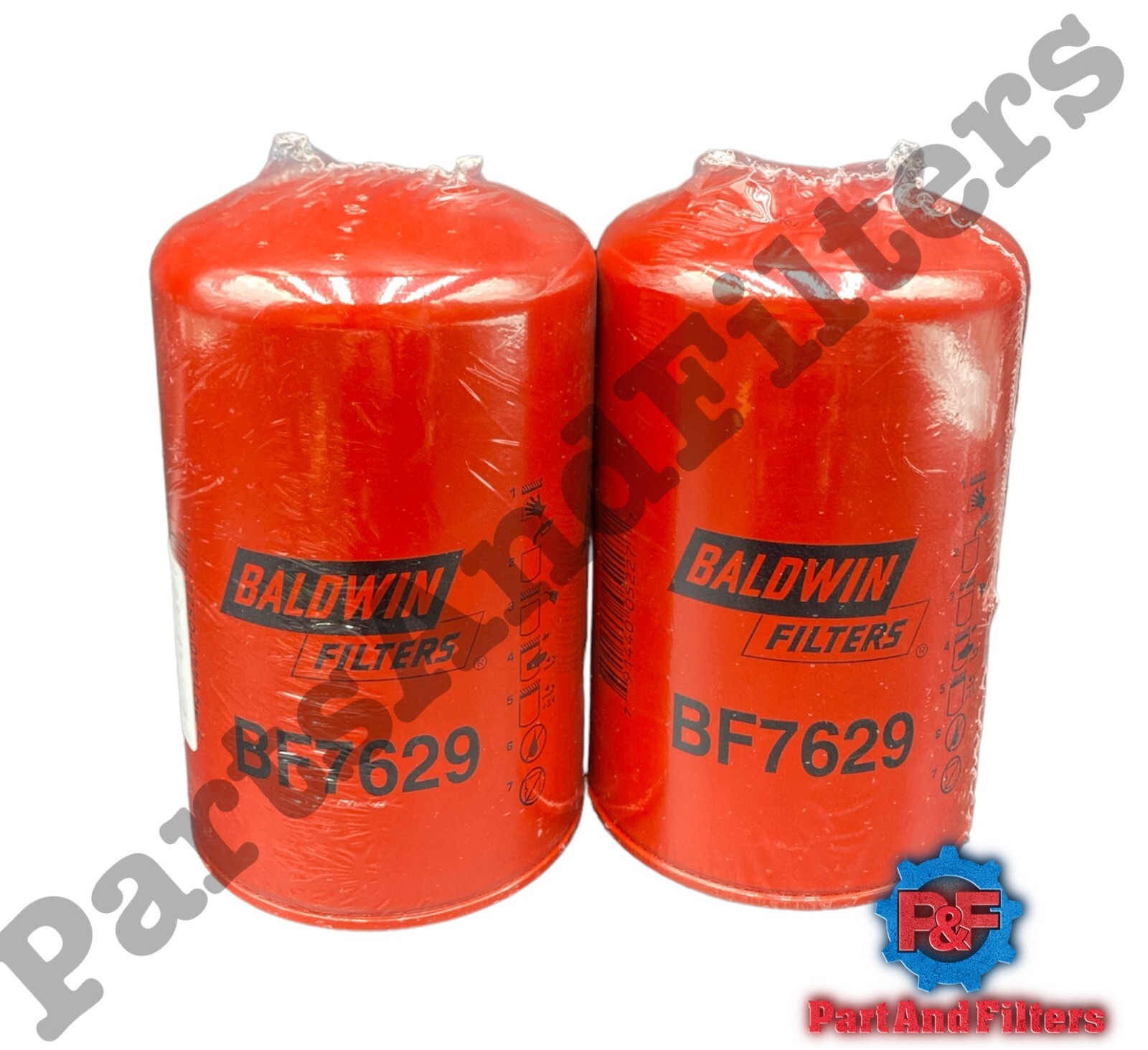 BF7629 Baldwin Fuel Filter Replace International 1822588-C1 (Pack of 2 ...