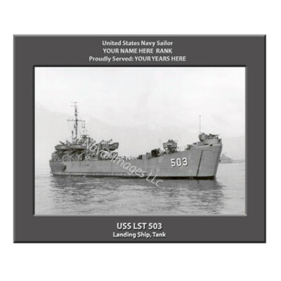 USS LST-503 Personalized Canvas Ship Photo Print Navy | eBay