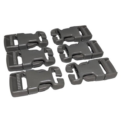 6 ITW 1" Military MOLLE Backpack Quick Connect Repair Snap Buckle Clips ...