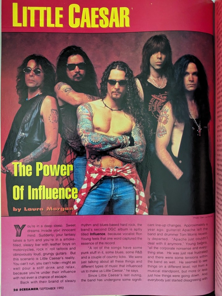 Screamer Magazine September 1992 Slaughter, Soundgarden, Sabbath ...