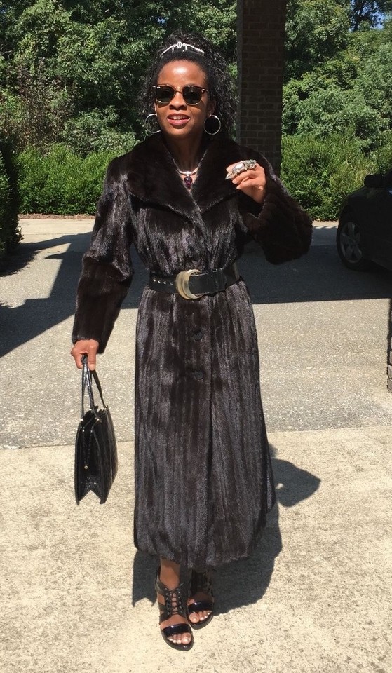 Designer Sorbara Neiman Marcus Full length Female Sable Black Mink Fur ...