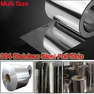 304 Stainless Steel Band Foil Sheet Plate Strip 1M Panel thickness 0.05mm-0.4mm | eBay