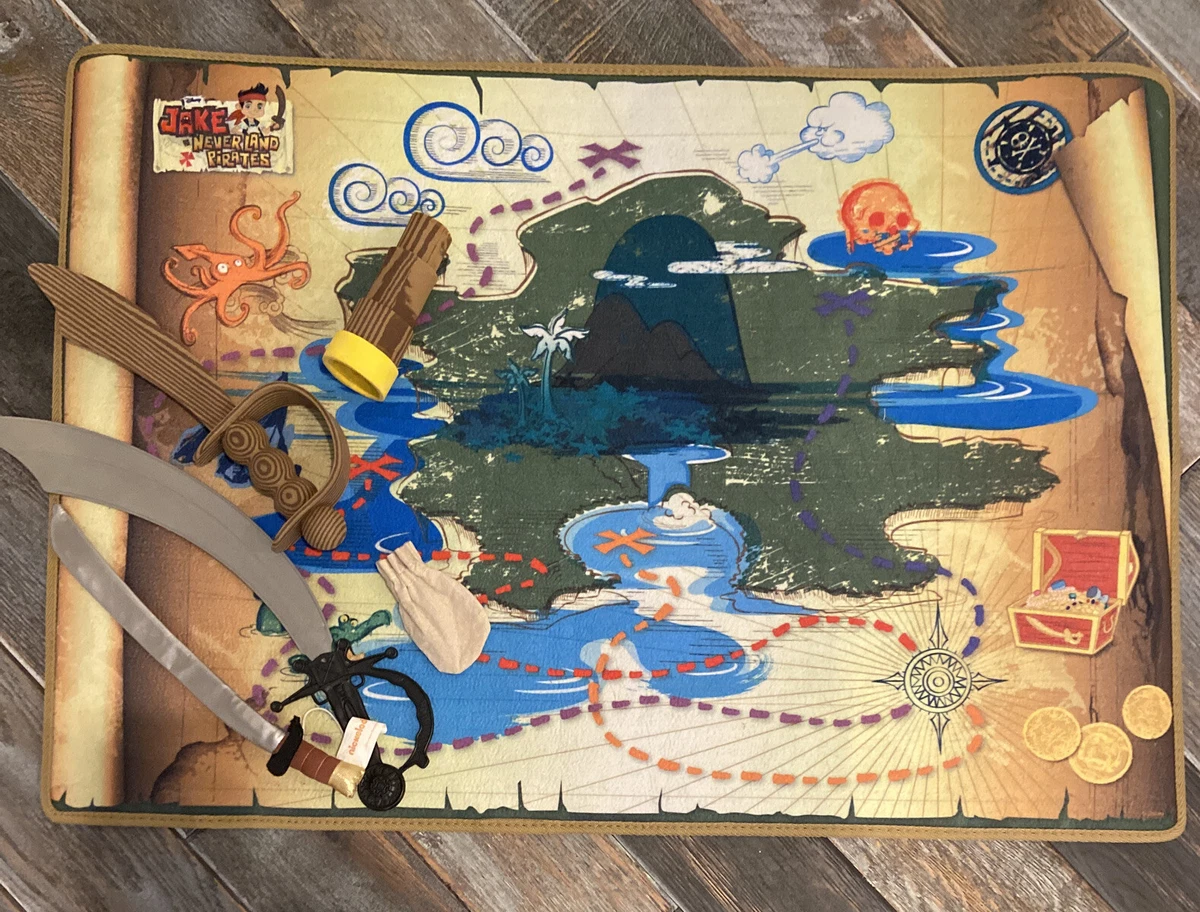Jake And The Neverland Pirate Map Background