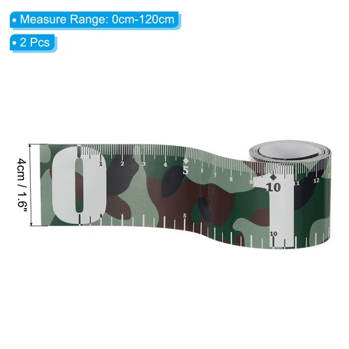 2Pcs 120cm Adhesive Fish Ruler Measuring Tape Sticker for Fishing Boat ...