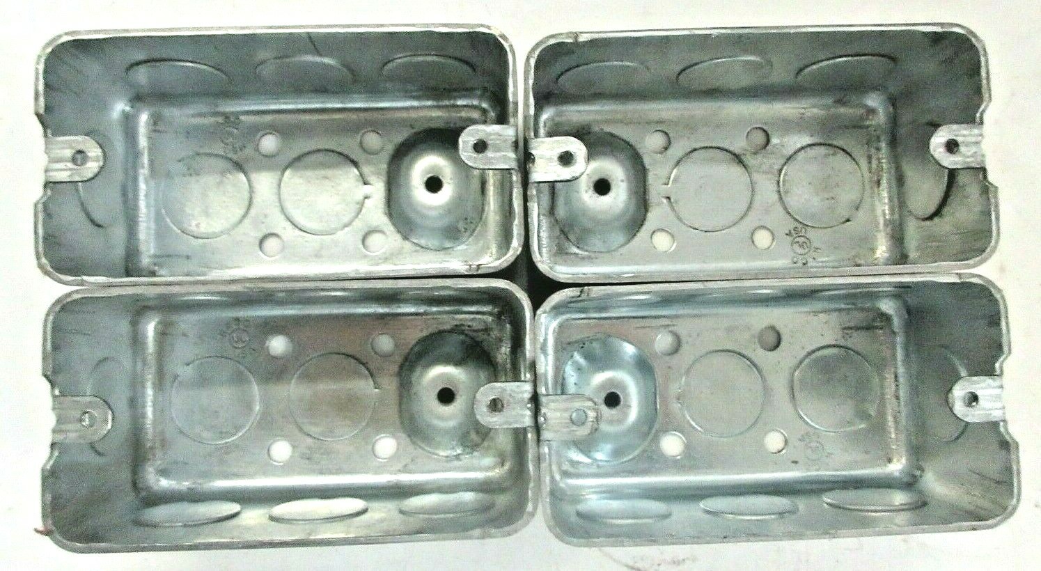 RACO, 660, STEEL ELECTRICAL BOX, 4" RECTANGLE 1/2" KO, NO BRACKET, LOT ...