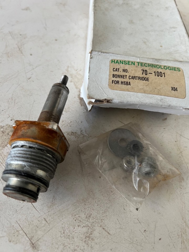 70-1001 Hansen Bonnet Cartridge Kit for HS8A HS8W Solenoid Valve | eBay