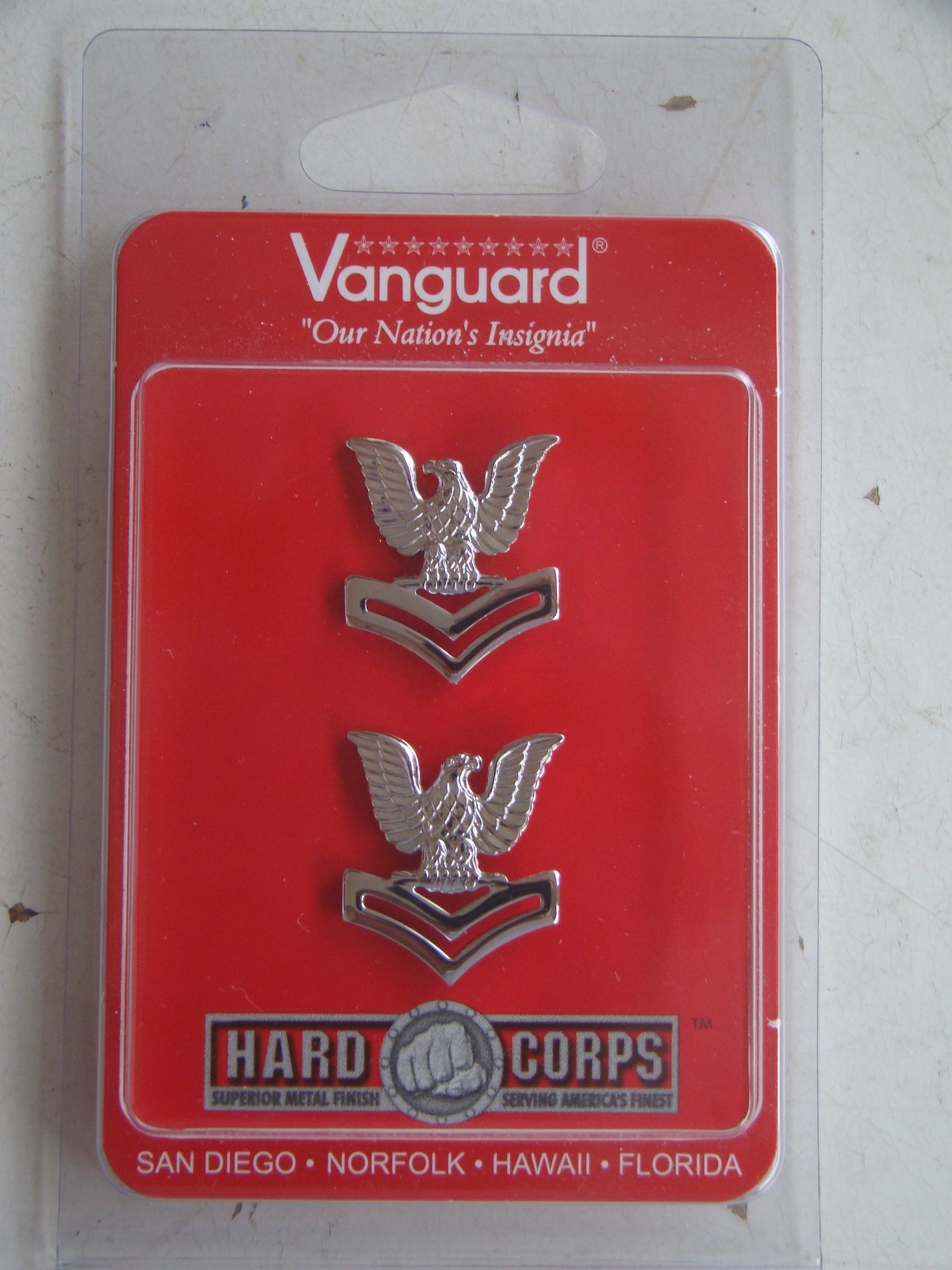 USN US NAVY E-5 PETTY OFFICER 2ND CLASS JACKET SHOULDER RANK INSIGNIA ...