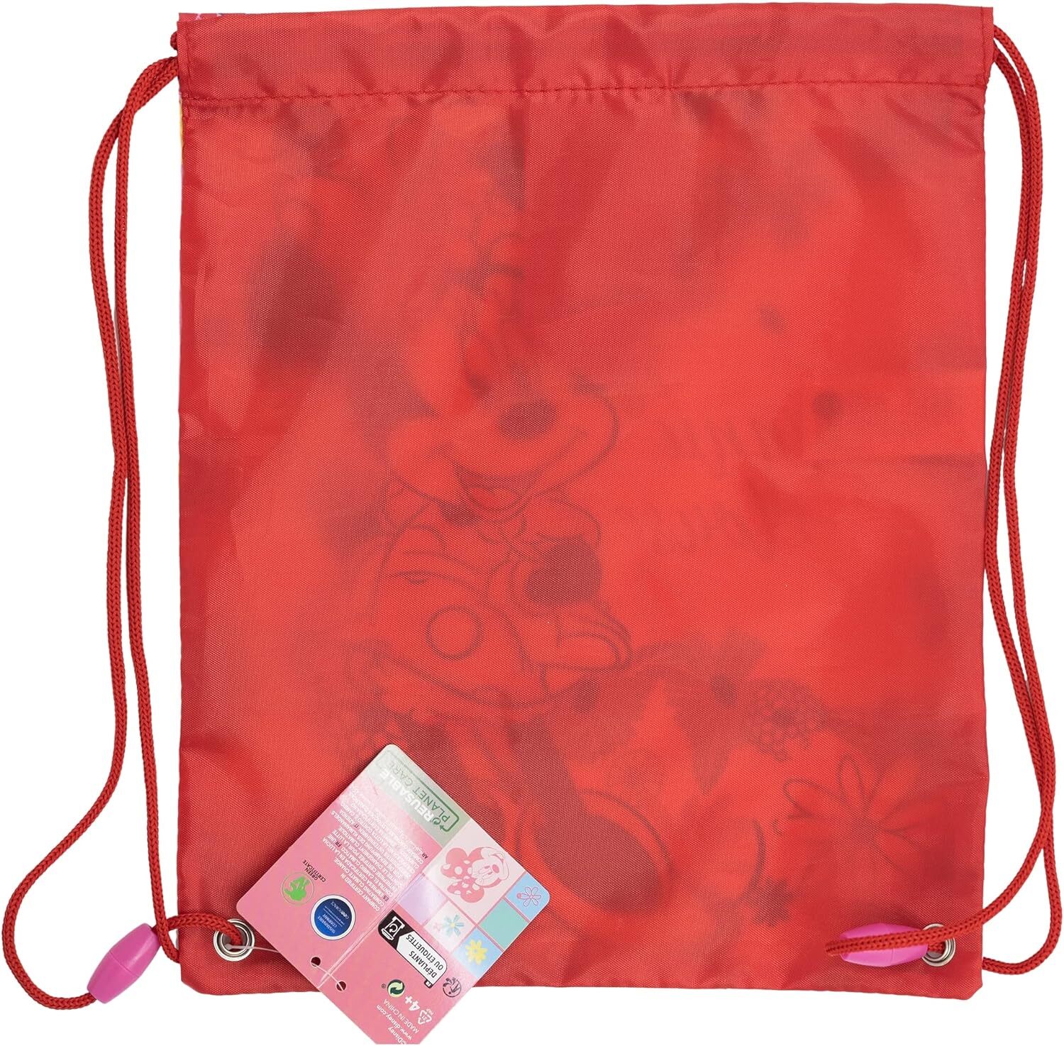 Snack Bag for Boys and Girls - String Bag for Kids Snack - Minnie Mouse ...