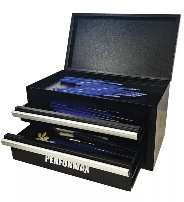 Mini 2-Drawer Steel Tool Box - Black Performax Mini Tool Box EDC BOX | eBay
