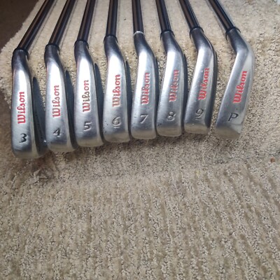 Wilson Fat Shaft FS Iron Set 3-PW Regular Flex Steel Shafts RH | eBay