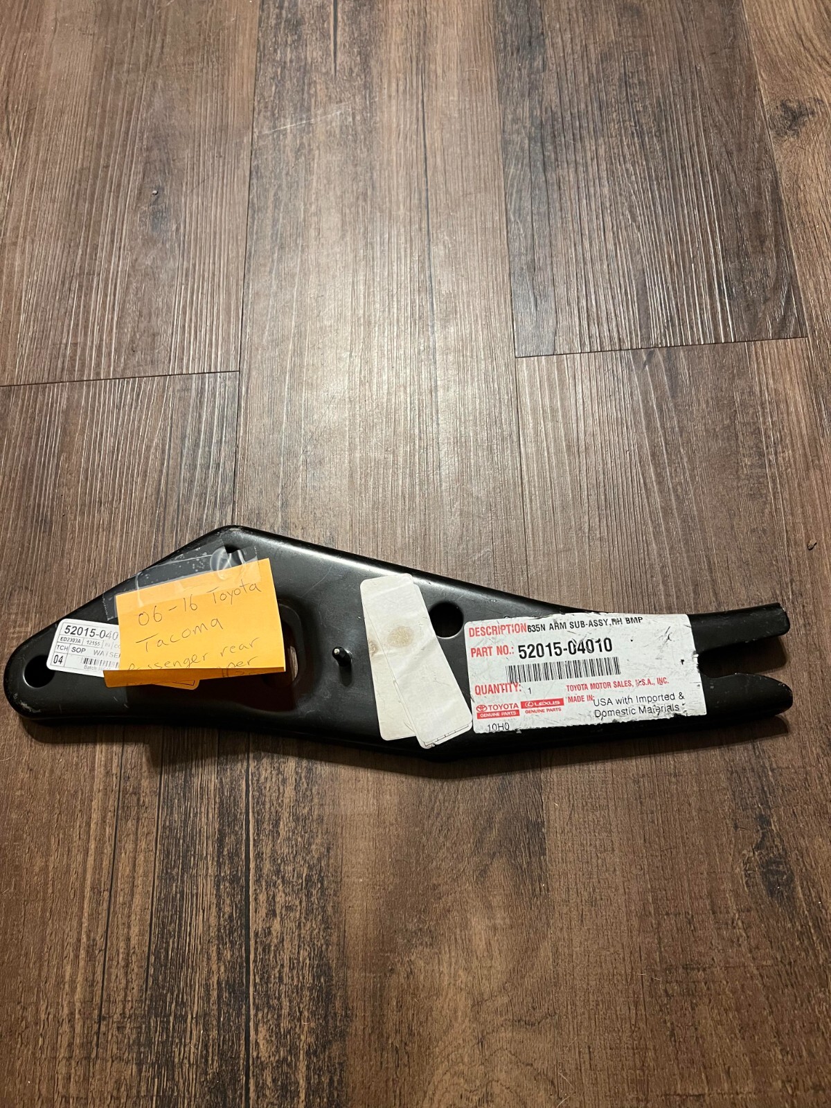 5201504010 Genuine Toyota Arm Sub-assy Rear Bumper RH 52015-04010 for ...