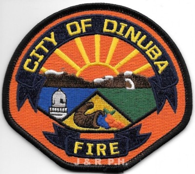 City of Dinuba Fire, California (4" x 3.5" size) fire patch | eBay