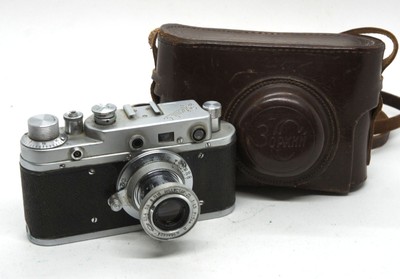 Zorki-C Zorki C rangefinder camera Soviet Russian Leica Industar-50 ...