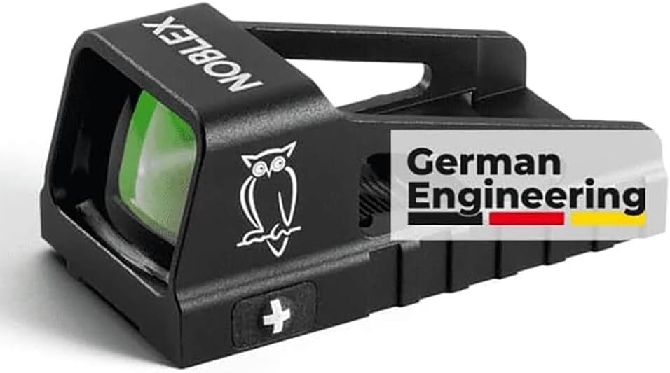 Glock sight NV OS 1x23 for Glock MOS, 4.0 MOA red dot Sight, by Noblex ...