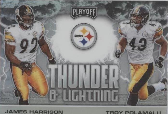 2020 Panini Playoff - Thunder and Lightning Troy Polamalu, James ...