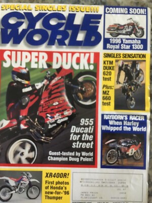 Cycle World September 1995 | eBay