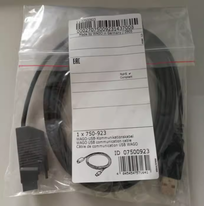 1 PC NEW WAGO 750-923 Programming Cable #B7505 CL | eBay