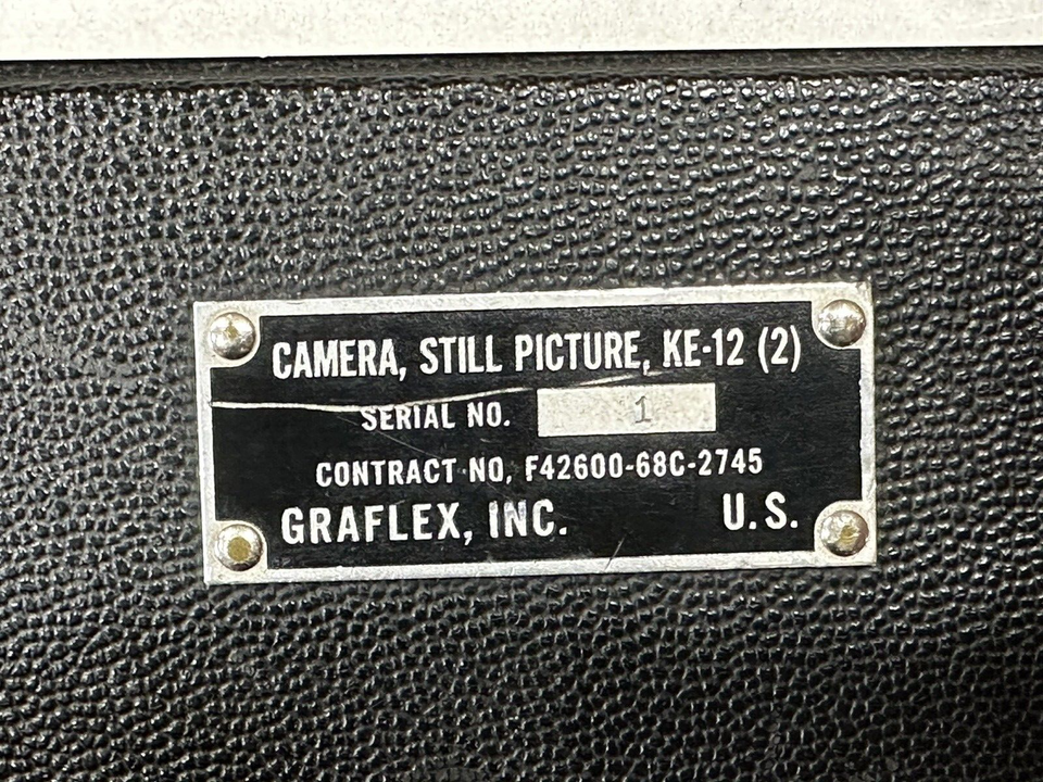 Graflex Military Super Speed Graphic KE-12 (2) 4x5 Camera Serial #1 ...