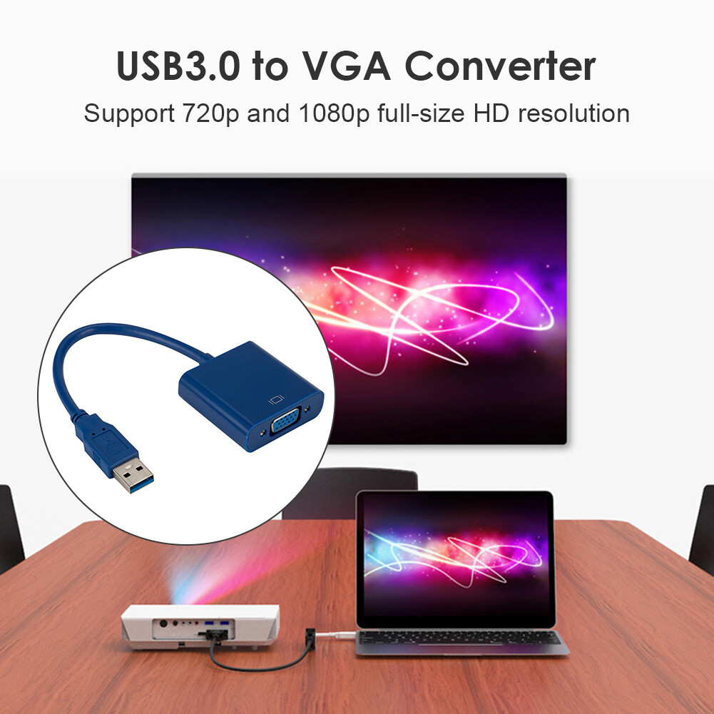 USB 3.0 to VGA Video Display Adapter 1080P Multi-Display Converter ...