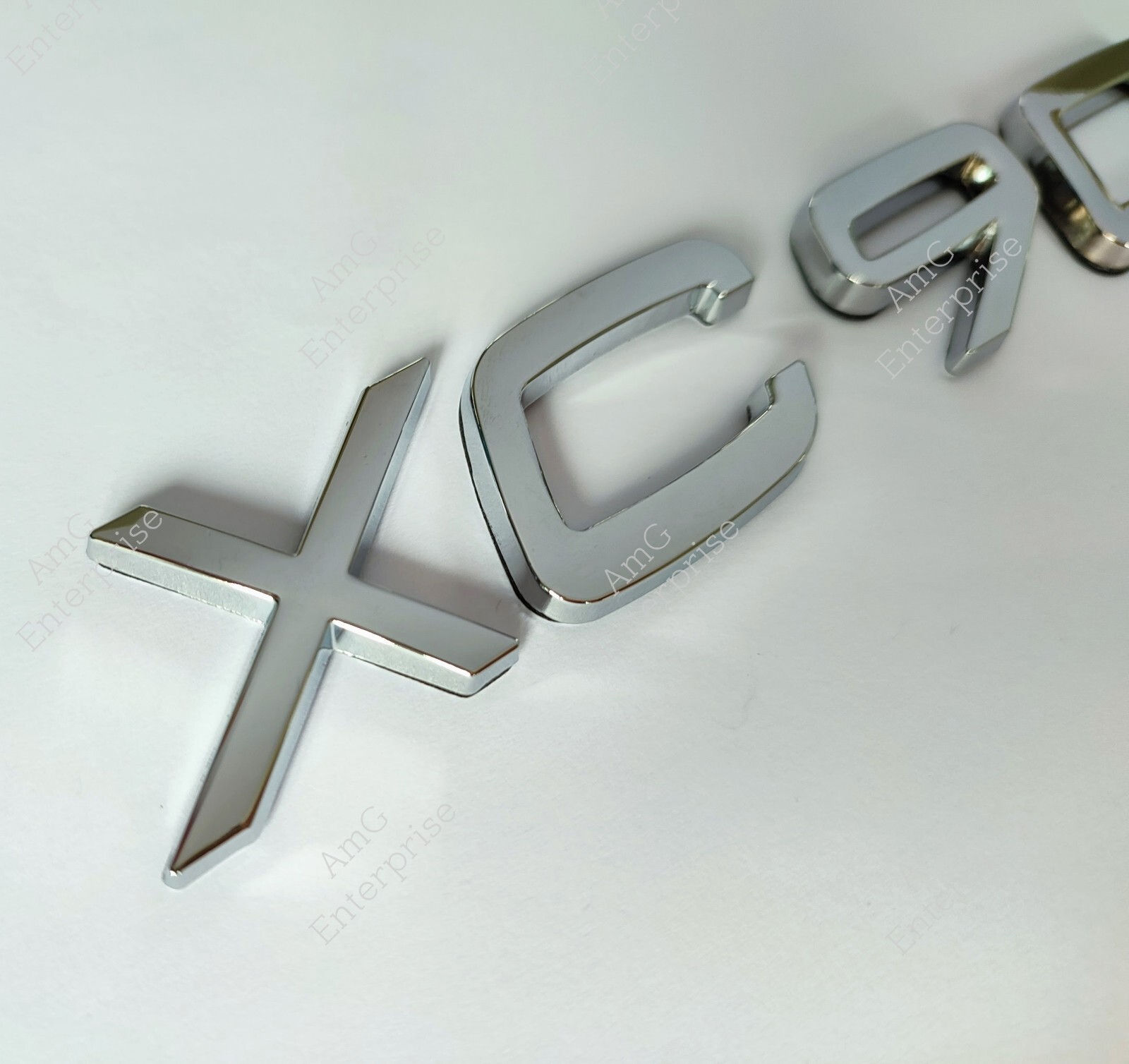 Chrome Silver Rear Tailgate Badge for XC90 Glossy Car Number Letters XC ...