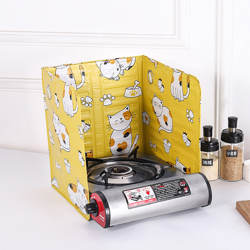Oil Splash Protection Screen Foil Plate Gas Stove Splash Proof Baffle ...
