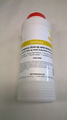 SANITAIRE POWDER, Blood Vomit Urine Sick Spill Emergency Clean Up ...