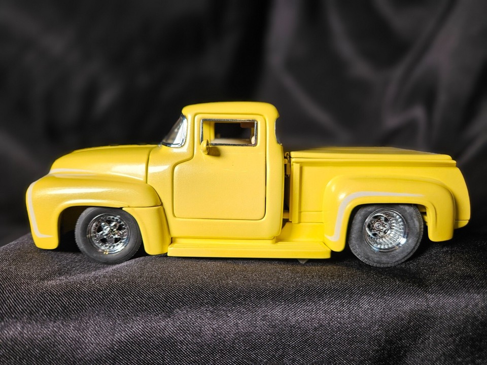 Danbury Mint 1956 Ford F-100 Street Machine Pickup Yellow 1:24 Scale ...