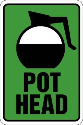 POT HEAD II sign Metal funny man cave house decor A785 | eBay