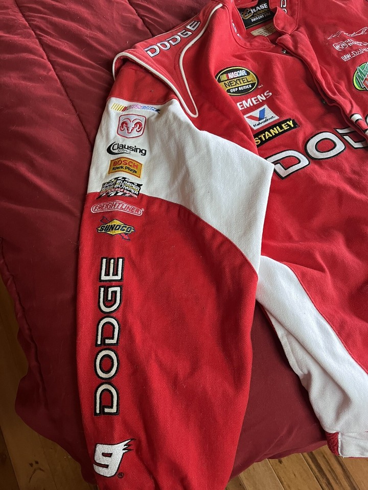 Dodge NASCAR Kasey Kahne #9 Jacket Hase Authentics Size XL Embroidered Patches | eBay