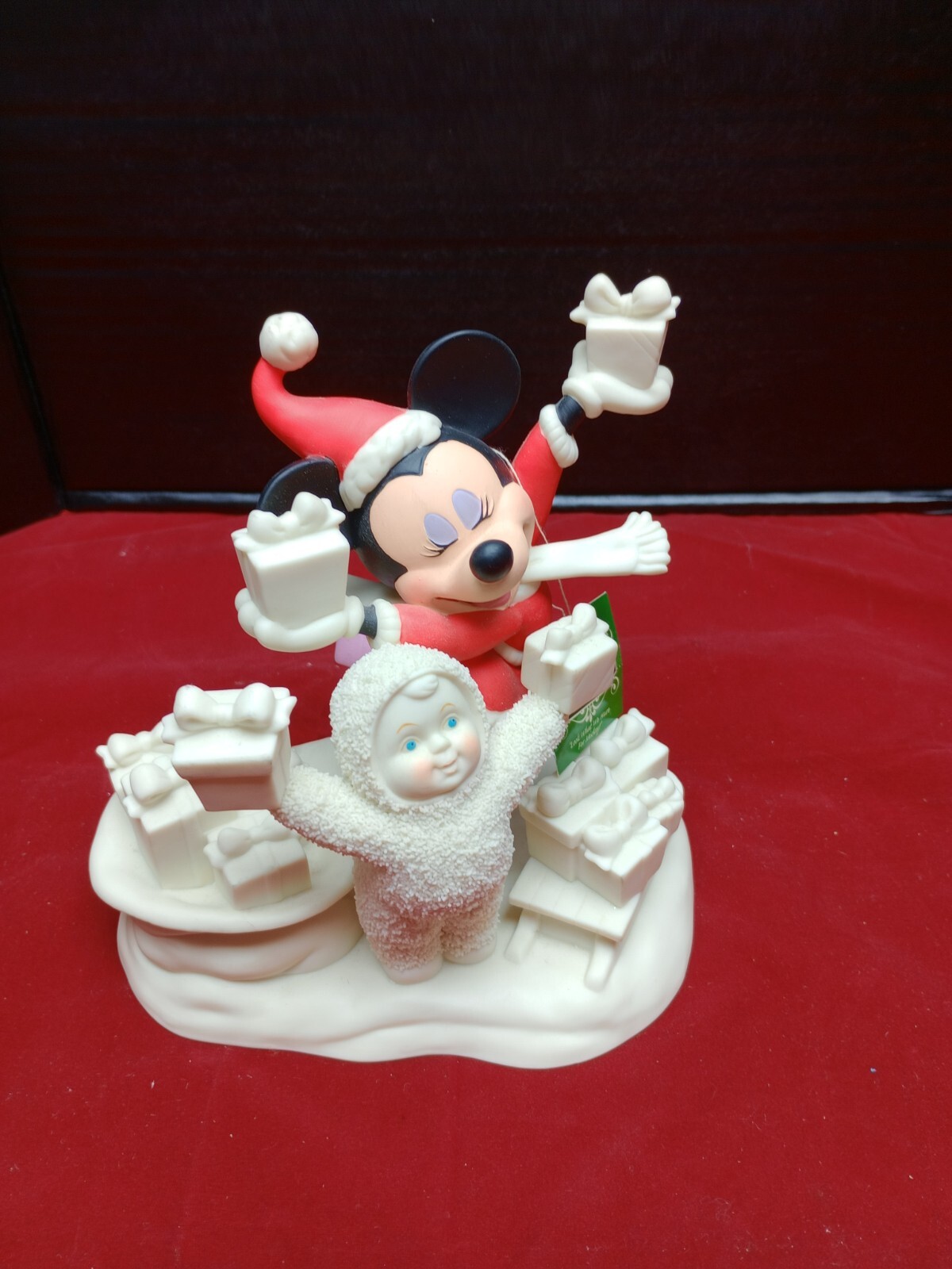 DEPT 56 SNOWBABIES Minnie Mouse DISNEY "Look What We Have For Mickey ...