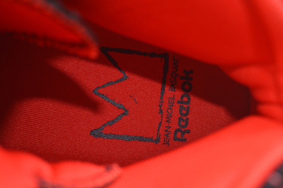 VERY RARE Reflective Reebok Pump Omni Lite x Basquiat Crowns Black/Red ...