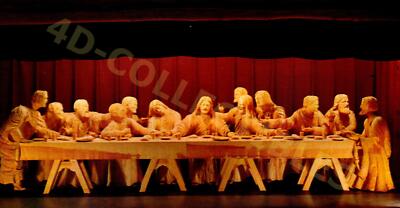 Vintage postcard Last Supper Performance on Stage | eBay