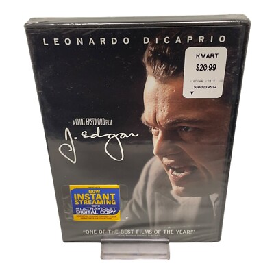J. Edgar (DVD, 2012, Widescreen) Leonardo DiCaprio Armie Hammer NEW ...
