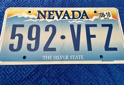License Plate,Nevada 592VFZ | eBay