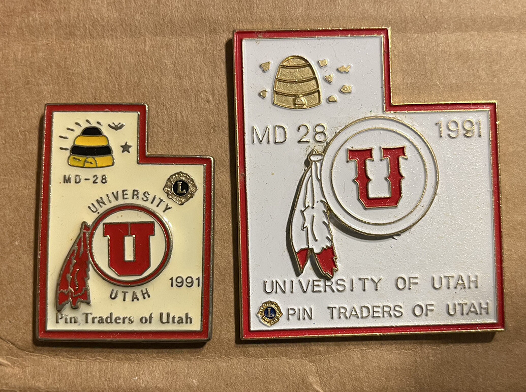 Lions Club Pins Pin Traders Of Utah University Utes 1991 | eBay