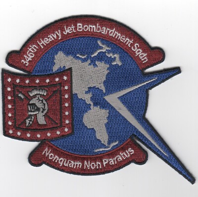 5" AIR FORCE 346TH HEAVY JET BOMB SQUAD MILITARY EMBROIDERED JACKET ...