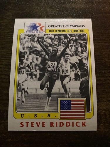 1983 History's Greatest Olympians - Steve Riddick #51 for sale online ...