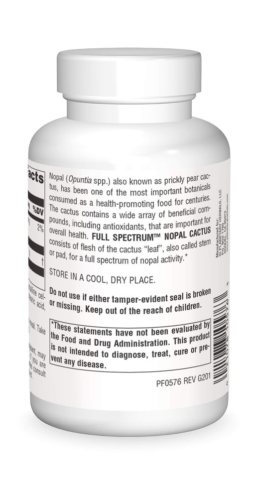 120 Count Nopal Prickly Pear Cactus Herbal Supplement Tablet Made in ...