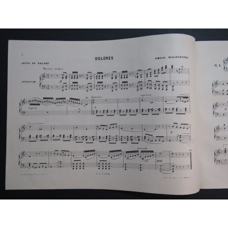 Waldteufel Émile Dolores Piano ca1890 | eBay