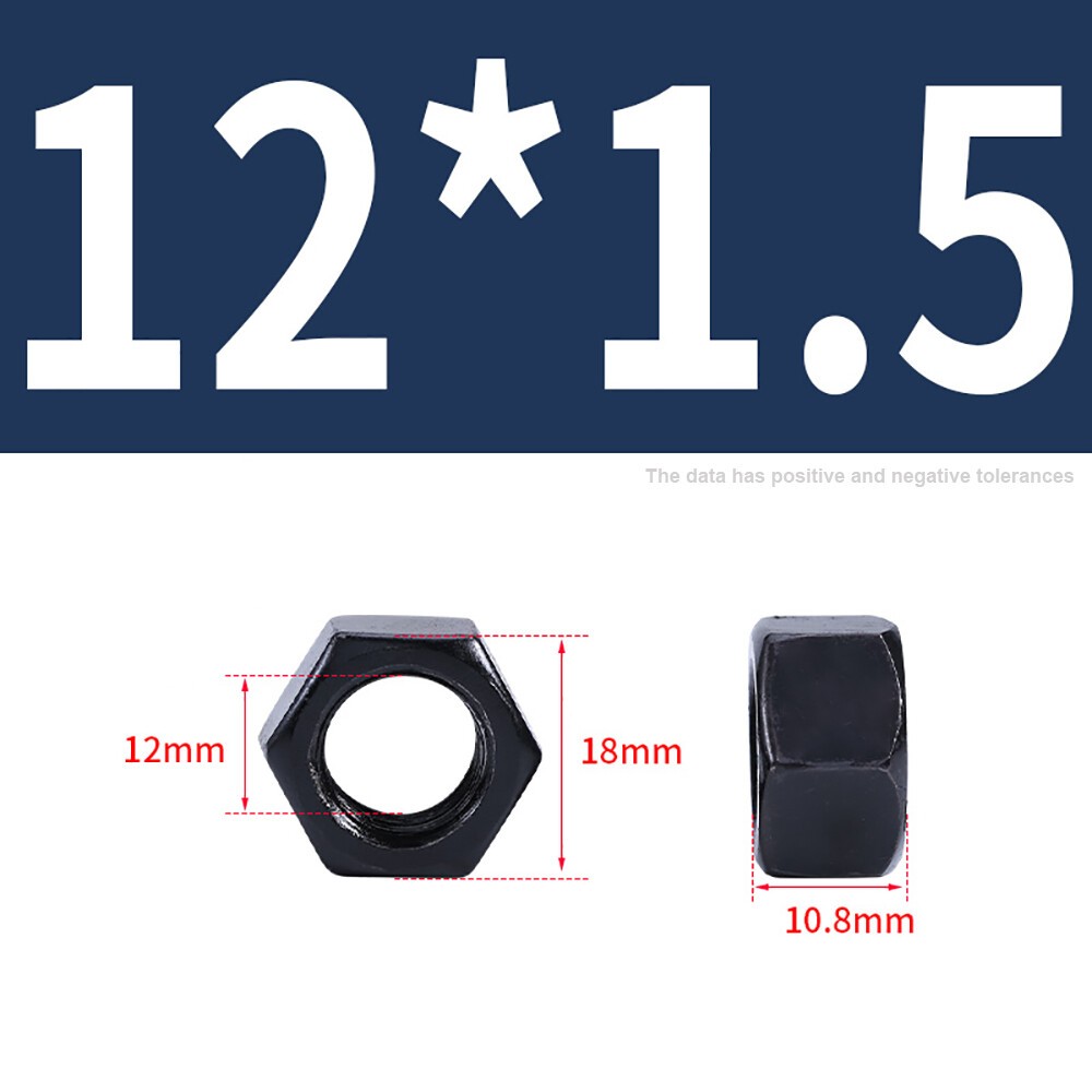 Fine Pitch Thread Hexagon Full Nuts 8.8 High Tensile M8 M10 M12 M14 M16 ...