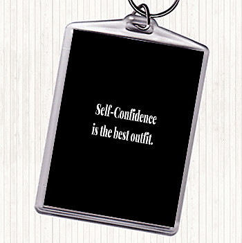 Black White Self Confidence Quote Bag Tag Keychain Keyring | eBay UK