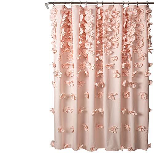 Lush Decor Riley Shower Curtain 72" W x 72" L Blush - Luxury Shower ...
