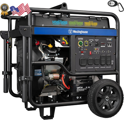 Westinghouse 18000 Peak Watt Tri-Fuel Home Backup Portable Generator ...
