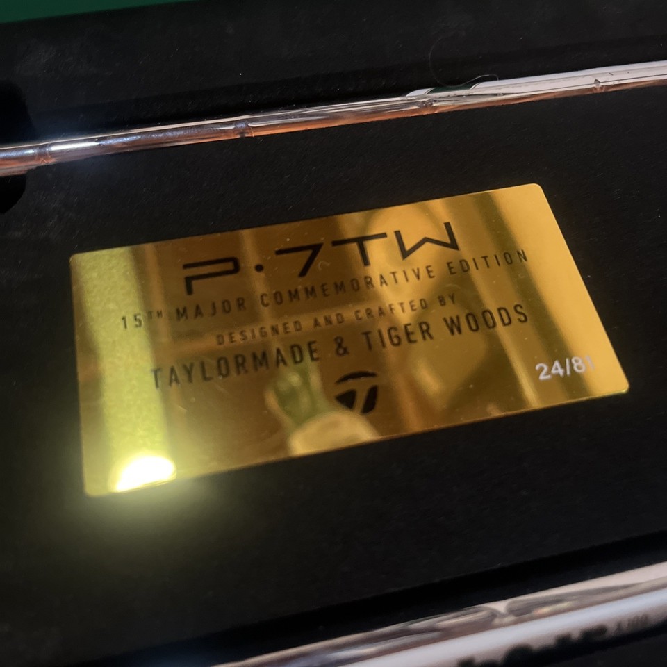 Very Rare TaylorMade Tiger Woods Masters Commemorative Iron Set 24/81 P ...