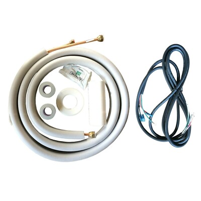 COPPER line set Ductless Mini Split Connection Accessory Kit, 1/4''-3/8 ...