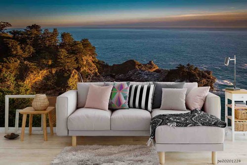 3D Seaside Rainbow Self-adhesive Removeable Wallpaper Wall Mural | eBay