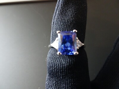 # 512--FAS STERLING SILVER RING-925- 3 STONES | eBay