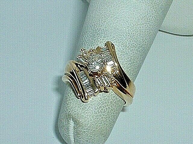 14K YELLOW GOLD .98 CT. DIAMOND ENGAGEMENT RING | eBay