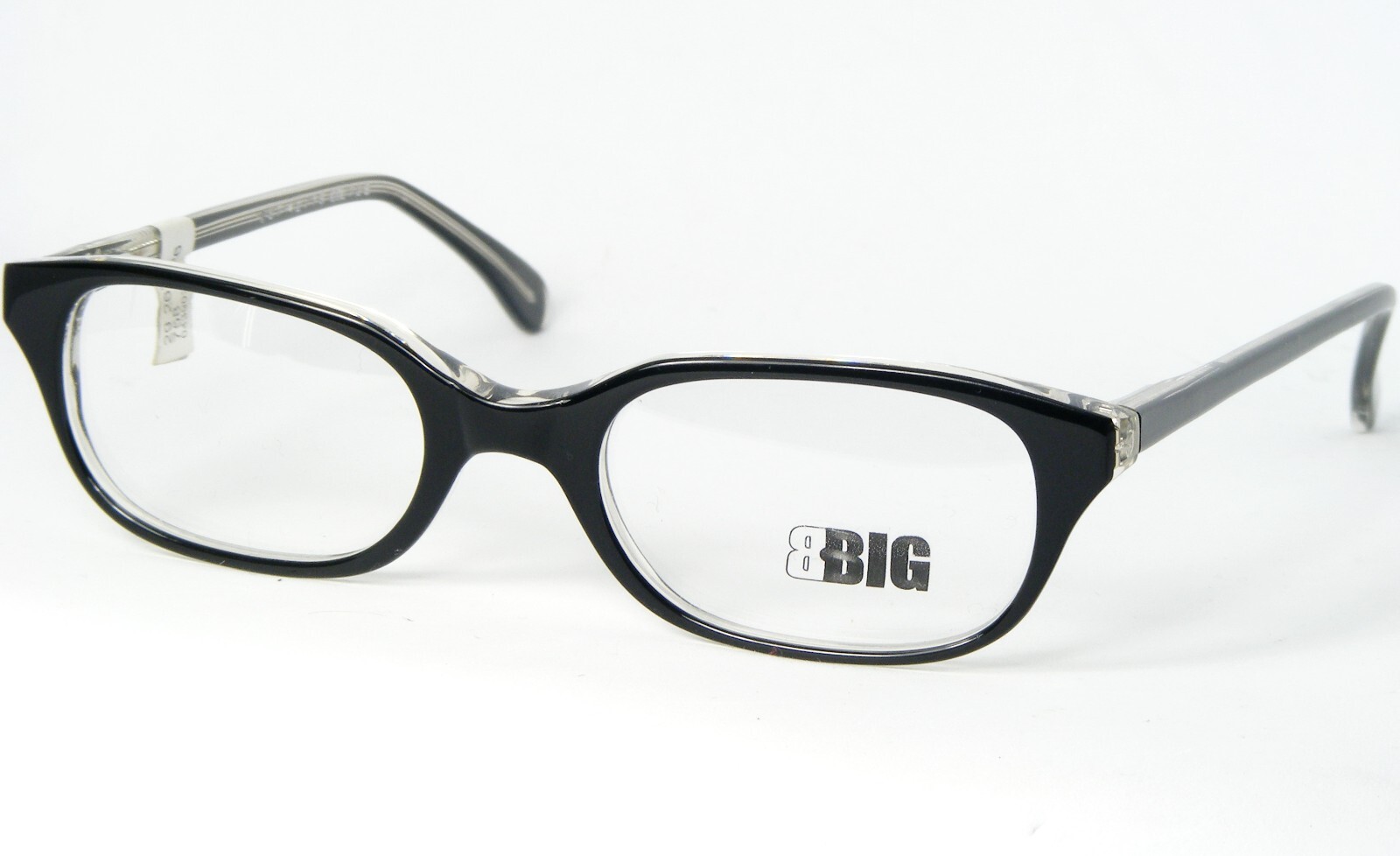 BBIG 267 COL 726 BLACK /CLEAR EYEGLASSES GLASSES FRAME BIG 42-19-136mm ...