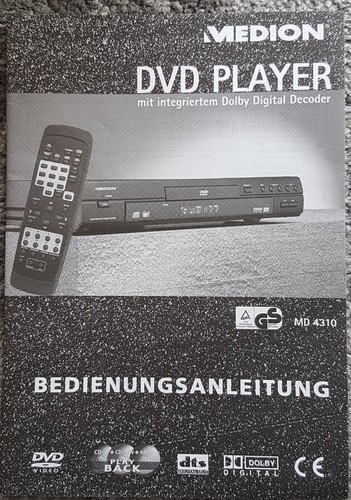 Bedienungsanleitung für Medion DVD Player MD 4310 | eBay.de